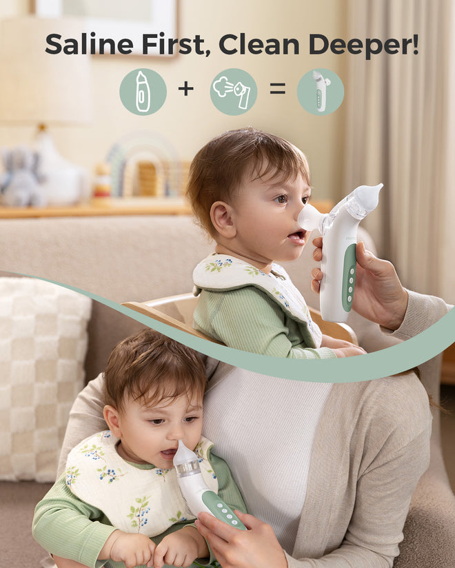 Momcozy 2-in-1 Spray & Suction Electric Baby Nasal Aspirator