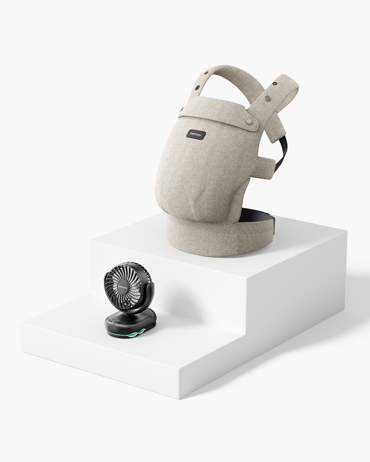 Outing Essentials Bundle: Baby Carrier and Clip-On Stroller Fan