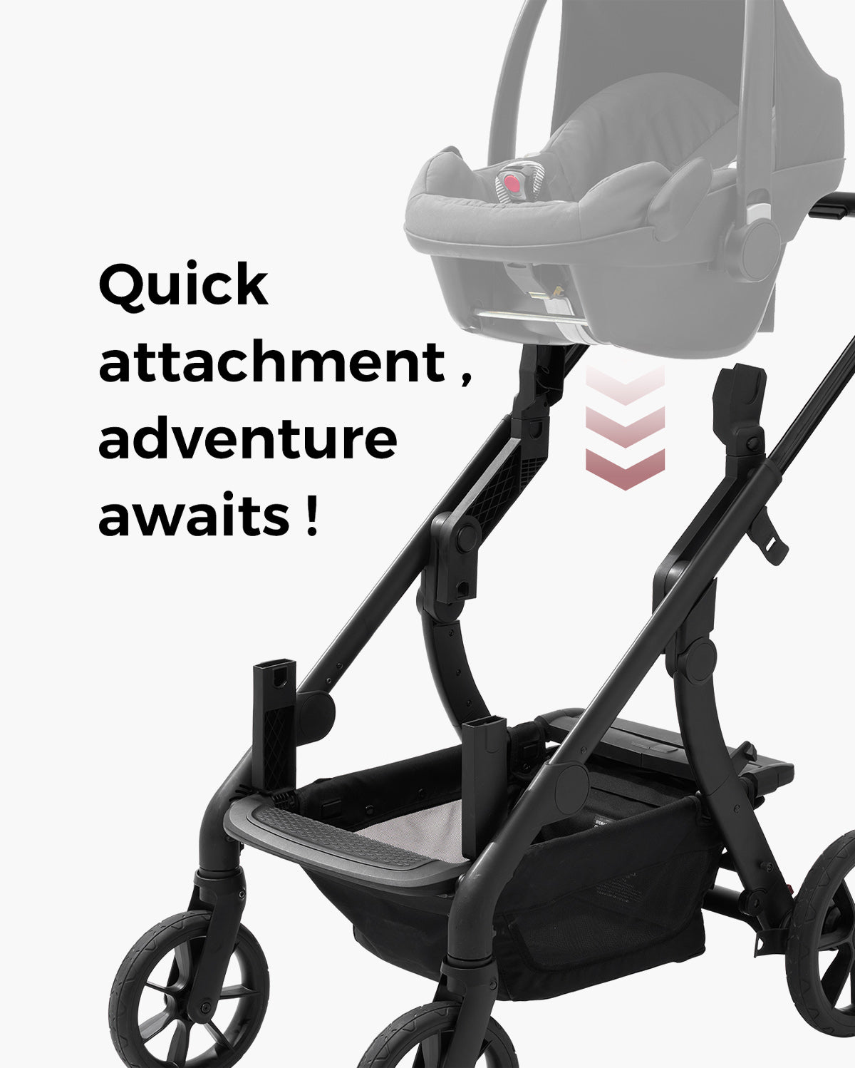 Momcozy ChangeGo Car Seat Adapter | Universal Stroller Compatibility